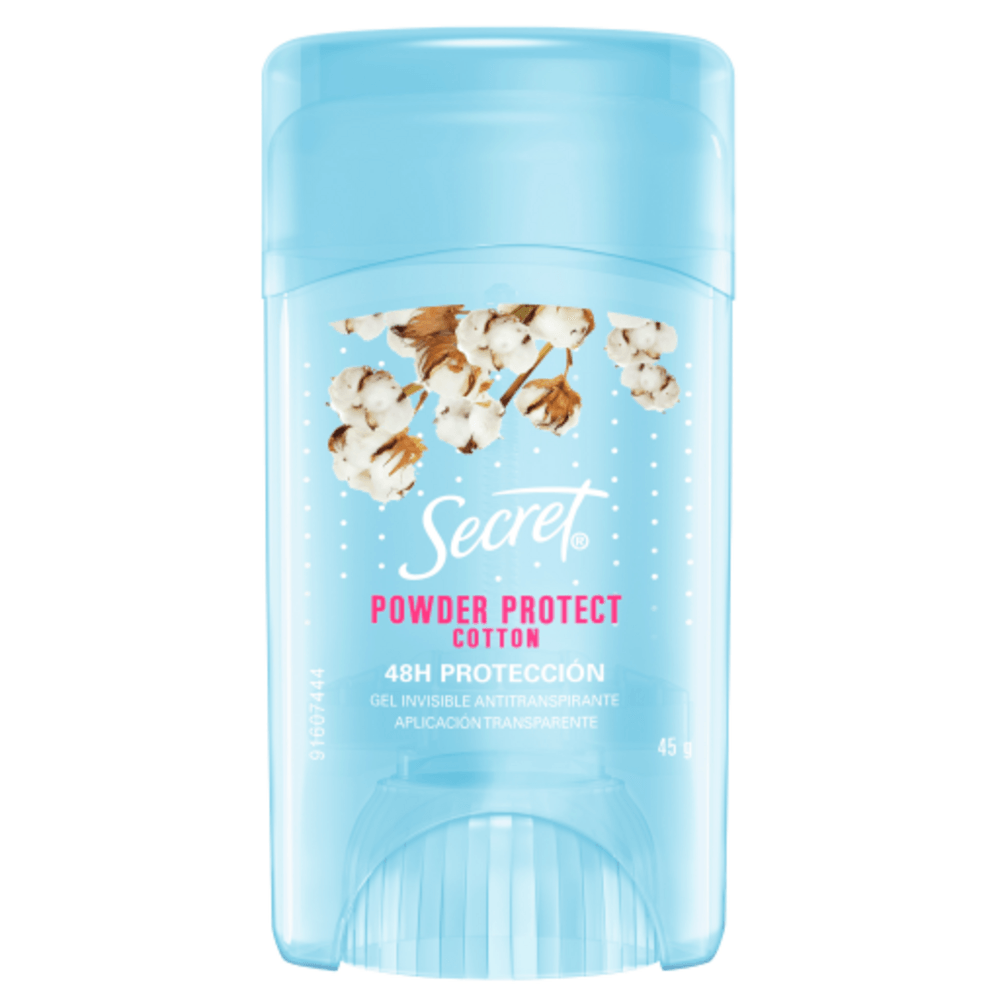 Antitranspirante Gel Powder Protect Cotton Secret 45g