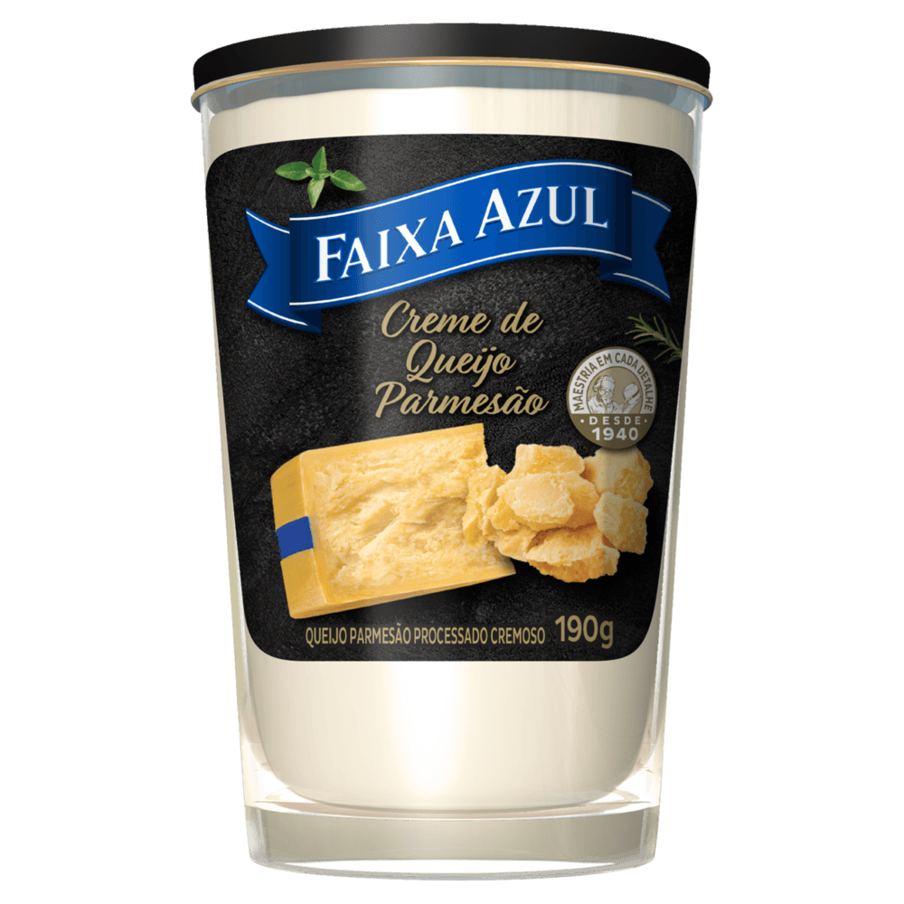 Creme de Queijo Parmesão Processado Faixa Azul Copo 190g