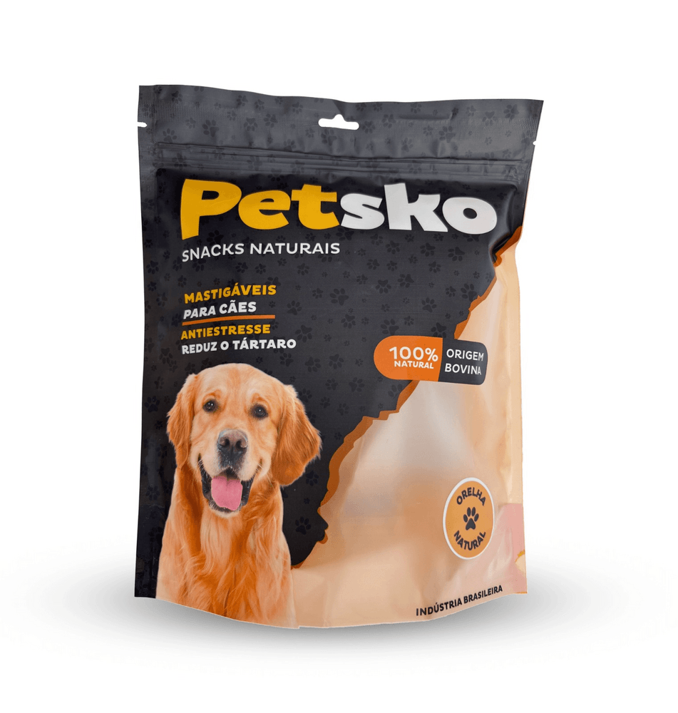 Snacks Cao Petsko 2un Pc Orelha Natural