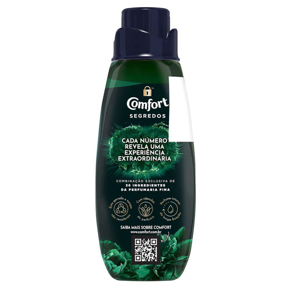 Amaciante de Roupa Concentrado 36 Comfort Segredos Frasco 500ml