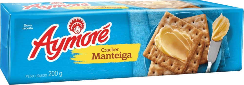 Biscoito Salgado com Manteiga Aymoré Pacote 200g