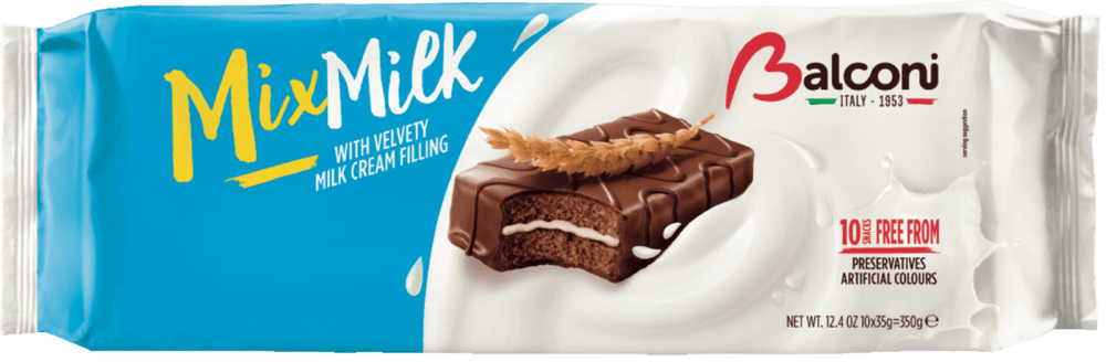 Mini Bolo Italiano Mix Milk Balconi 350g