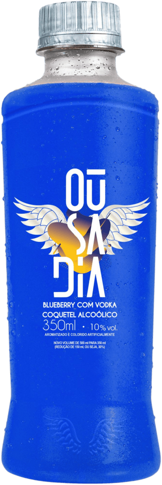Coquetel Alcoólico Ousadia Blueberry Com Vodka 350ml