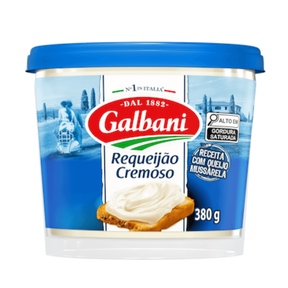 Requeijão Cremoso Com Queijo Galbani Pote 380g