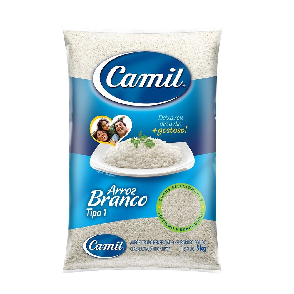 Arroz Branco Camil Tipo 1 5kg