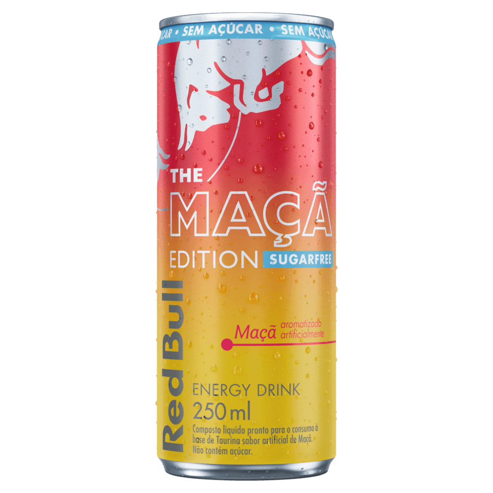 Energético Maçã Zero Açúcar Red Bull Lata 250ml The Maçã Edition