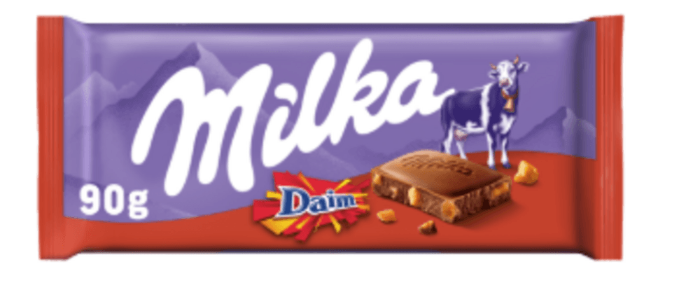 CHOCOLATE PORTUGUES MILKA 90G-TA DAIM
