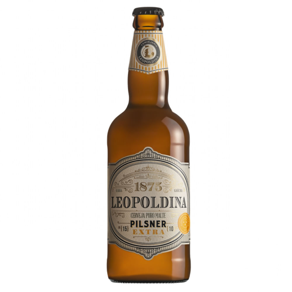 Cerveja Pilsner Leopoldina Garrafa 500ml - Supernosso