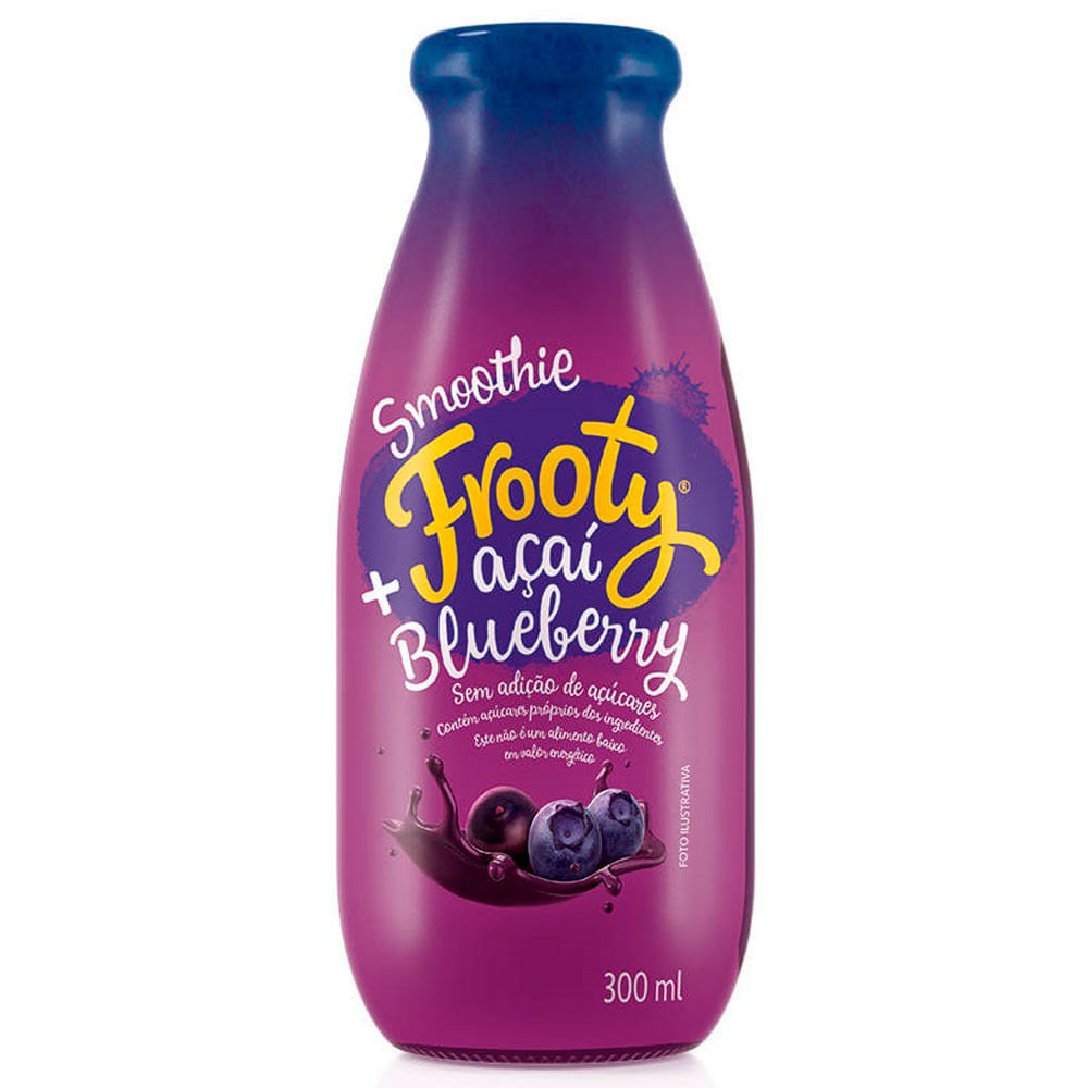 Smoothie Frooty Açaí e Blueberry 300ml - Supernosso
