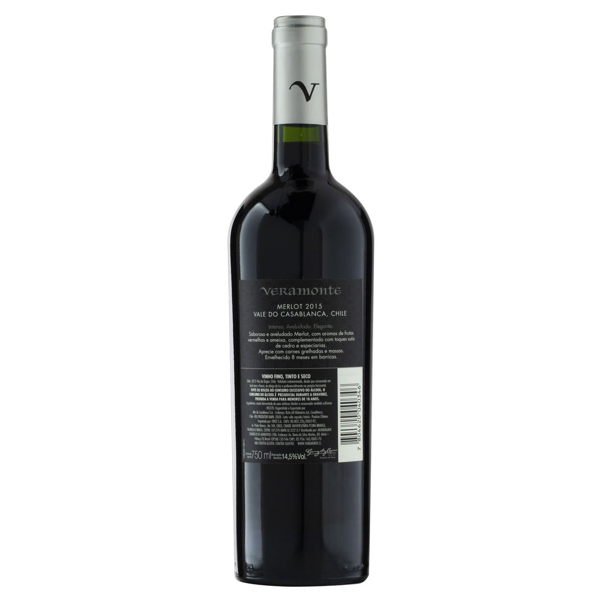 Vinho Chileno Tinto Seco Reserva Veramonte Merlot Valle de Casablanca ...