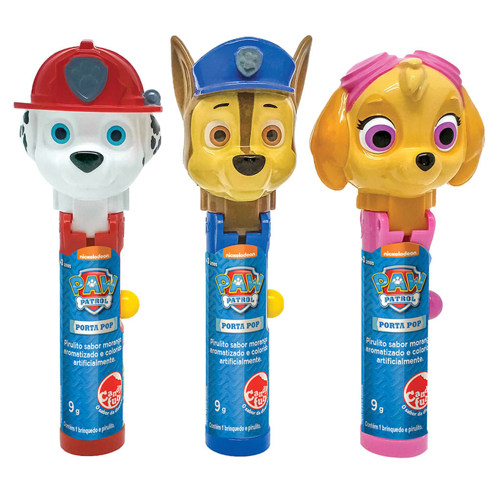 Pirulito Porta Pop Morango Sortido 9g Unidade - Supernosso