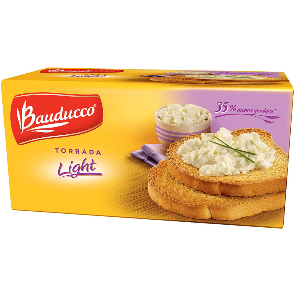 Torrada Bauducco Light sem Açúcar Pacote 160 g