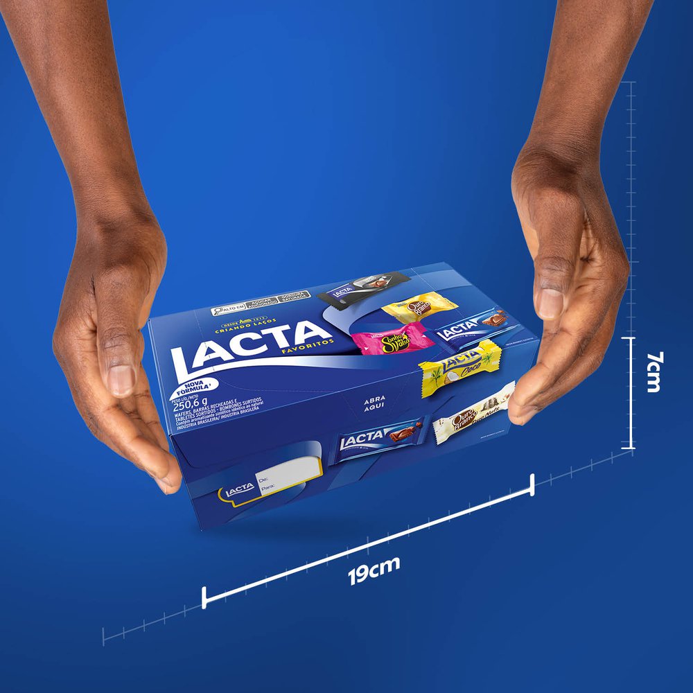 Caixa De Variedades Lacta Favoritos 250,6g
