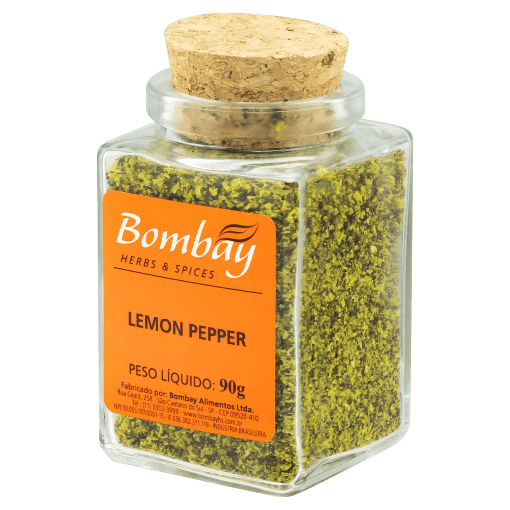 Tempero Lemon Pepper Bombay Herbs & Spices Vidro 90g