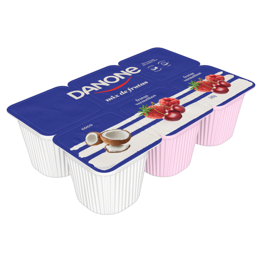 Iogurte Danone Polpa Mix de Frutas Bandeja 540g