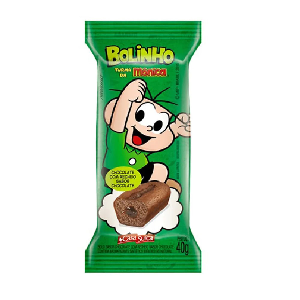 Bolinho de Chocolate com Recheio Chocolate Turma da Mônica Casa Suíça ...