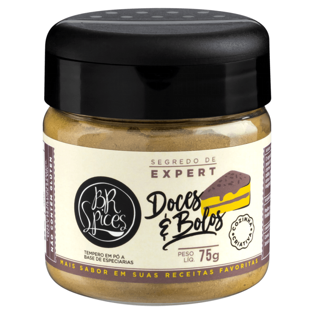 Tempero à Base de Especiarias para Doces e Bolos BR Spices Segredo de ...