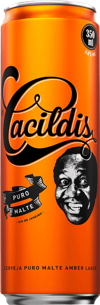 Cerveja Amber Lager Puro Malte Cacildis Lata 350ml