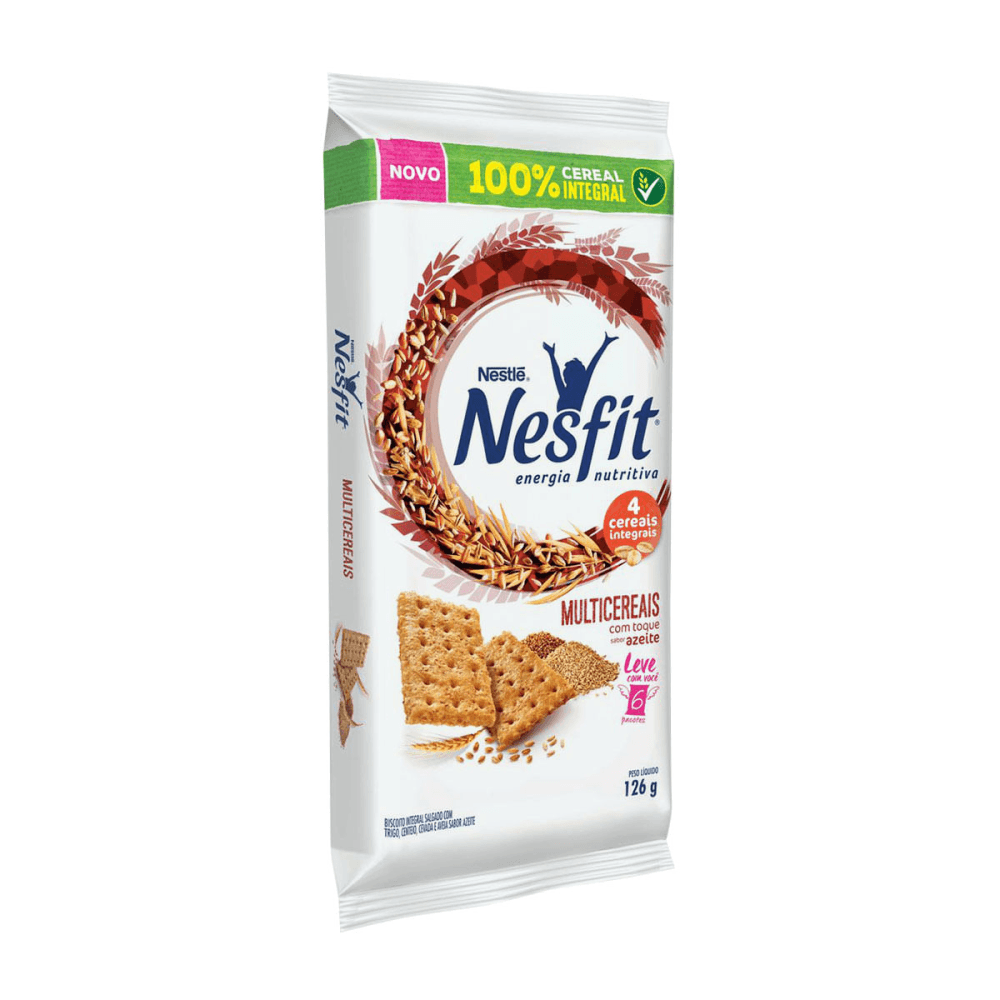 Biscoito Integral NESFIT Multicereais 126g - Supernosso