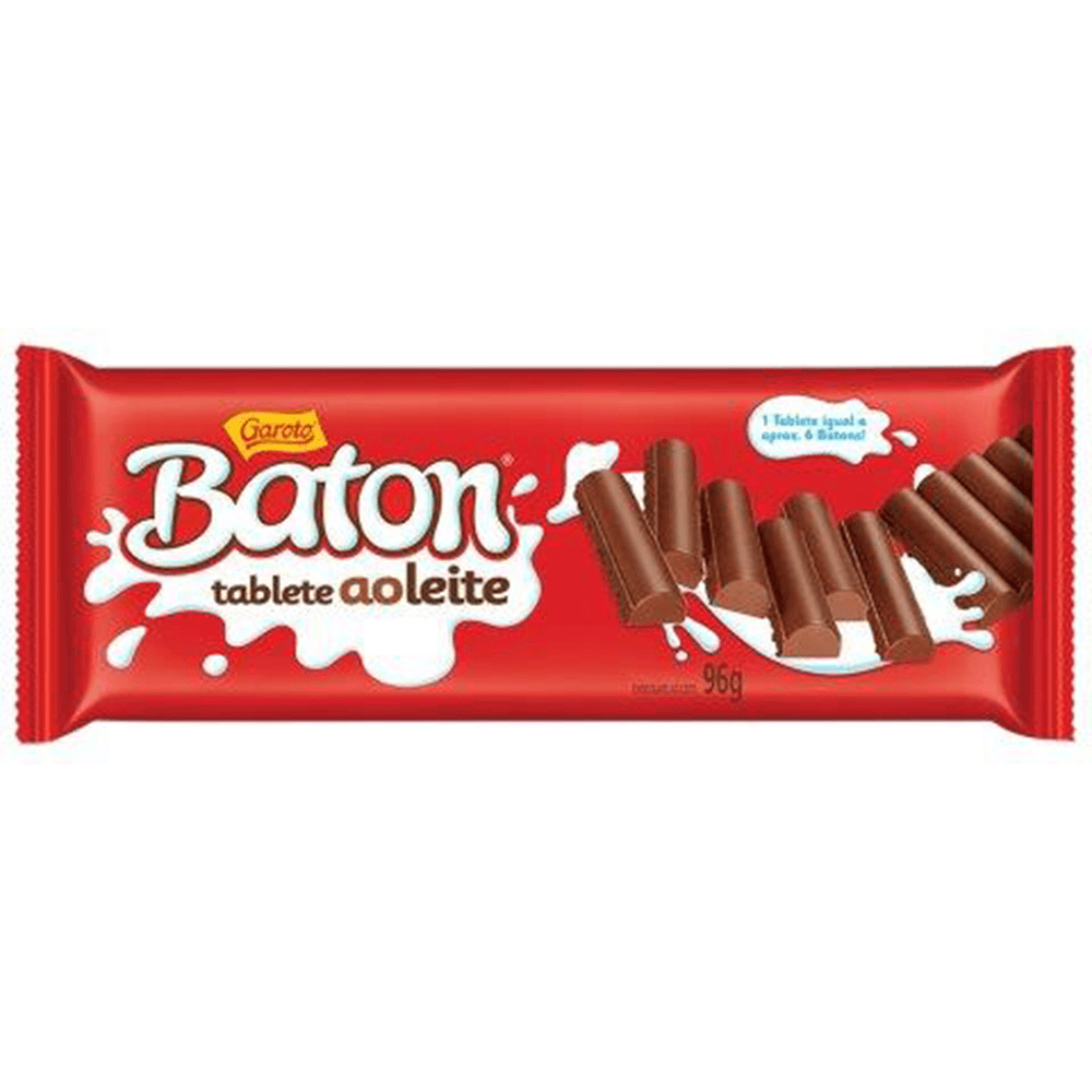 CHOC GAROTO BATON 96G-TA AO LEITE - Supernosso