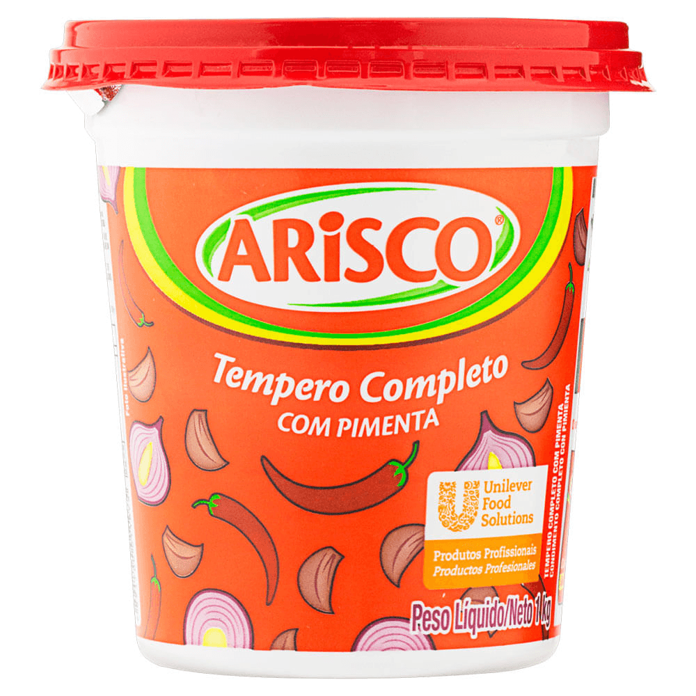 Tempero em Pó Completo com Pimenta Arisco Pote 1kg