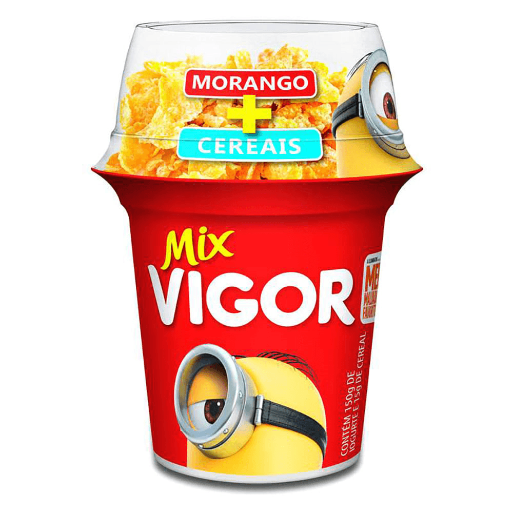 Iogurte Integral Morango Com Cereais Meu Malvado Favorito 3 Vigor Mix ...