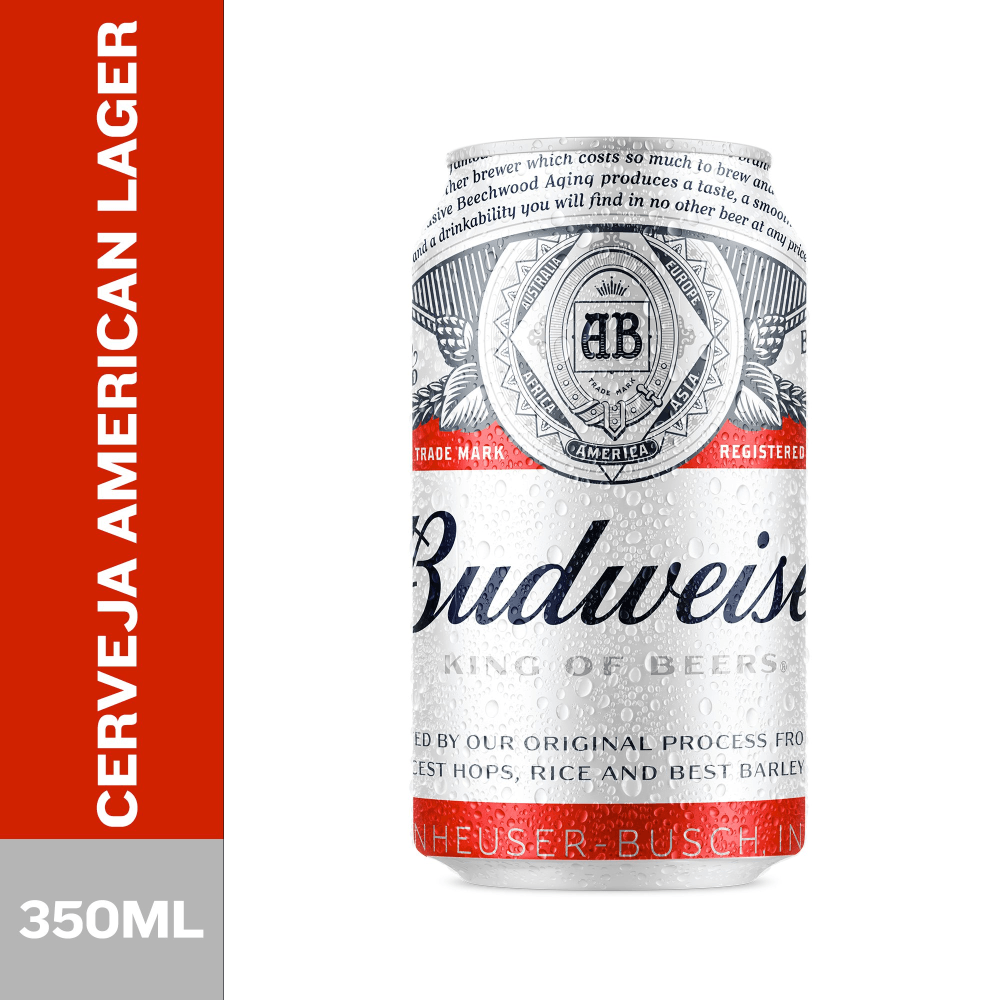 Cerveja Budweiser American Lager 350ml Lata