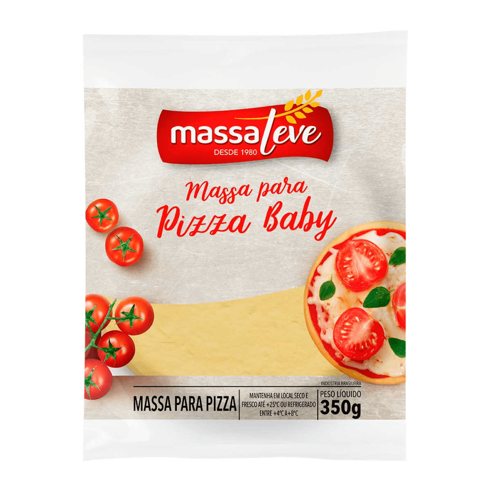 Massa Pizza Massaleve Brotinho com 8 unidades Pacote 300 g
