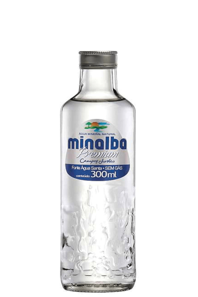Água Mineral Natural sem Gás Minalba Premium Garrafa 300ml
