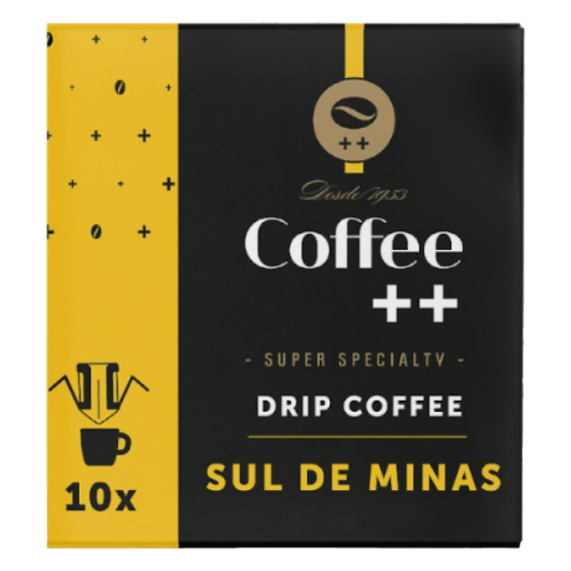 Café em Pó Drip Coffee++ Clássico Sachê 100g 10 Unidades