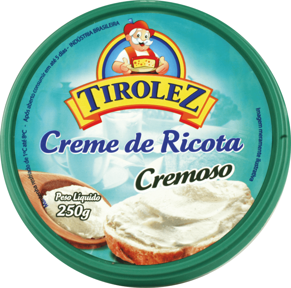 Creme De Queijo Ricota Tirolez Pote 250g - Supernosso