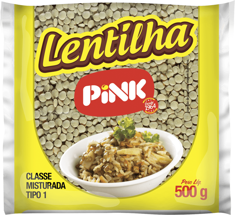 Lentilha Pink Pacote 500 g