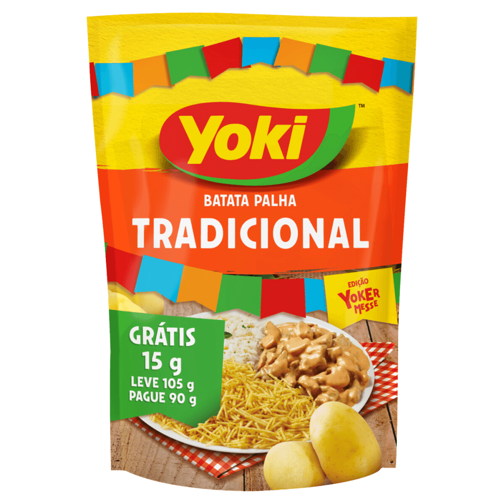 Batata Palha Frita Tradicional Yoki Sachê Leve 105g Pague 90g