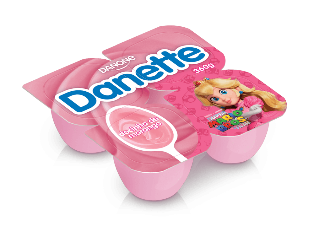 Sobremesa Danette Chocolate Ao Leite 360g 4 unidades