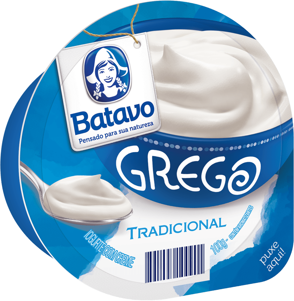 Iogurte com Creme Grego Tradicional Batavo Pote 100g