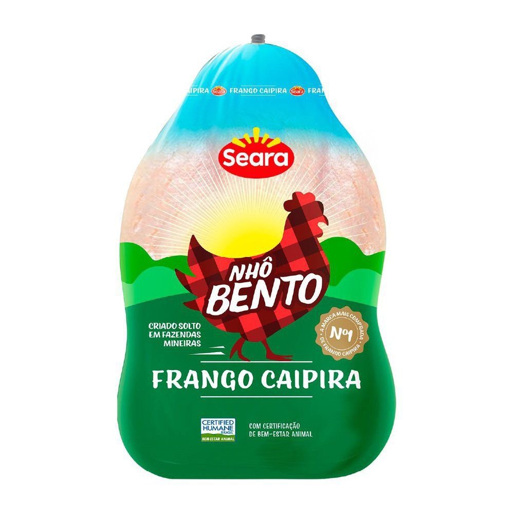 Frango Inteiro Caipira Congelado Nhô Bento 2.5Kg