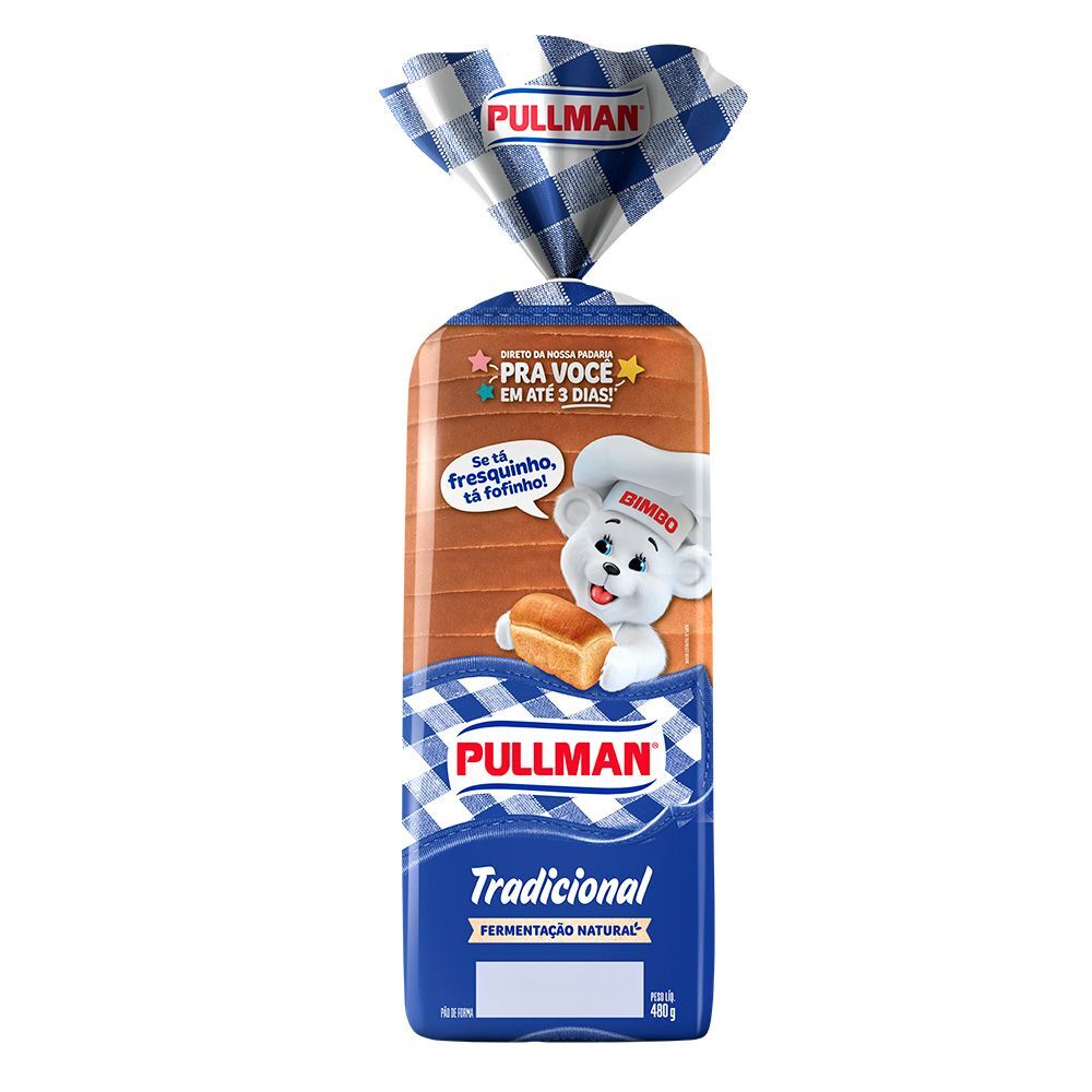 Pão de Forma Tradicional Pullman Pacote 480g