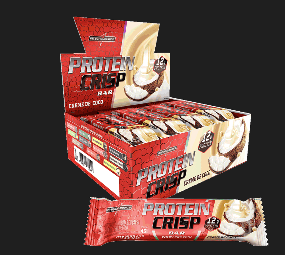 Protein Crisp Bar Creme de Coco Integralmedica 45g