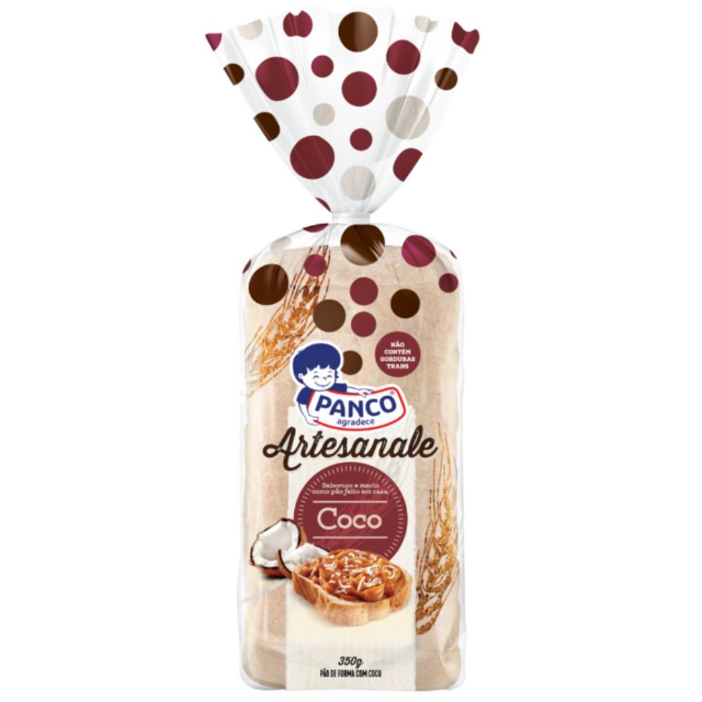 Pão Forma Artesanale Panco Coco 350g